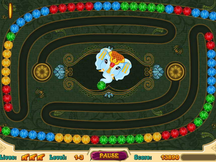 Game Mystic India Pop Zuma — play online free
