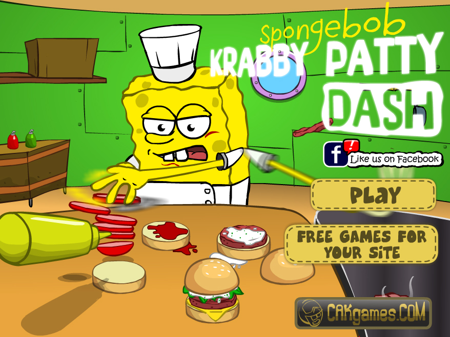 Game Spongebob Krabby Patty Dash — play online free