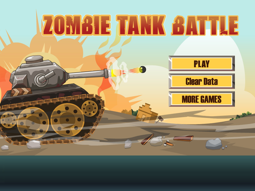Game Zombie Tank Battle — play online free