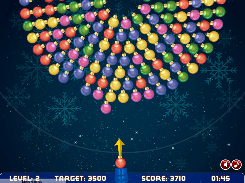 Game Bubble Shooter Rotation Xmas — play online free