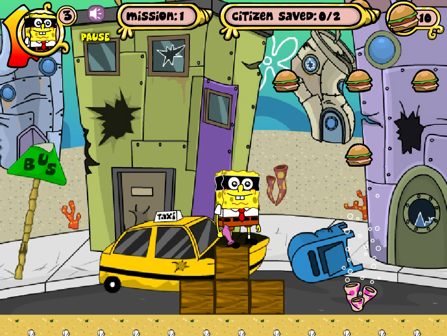 Game Sponge bob m-mask — play online free