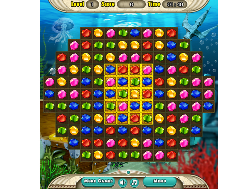 Game Atlantis Jewels — play online free