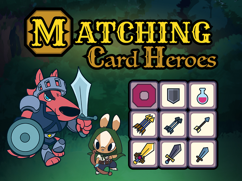 Game Matching Card Heroes — play online free