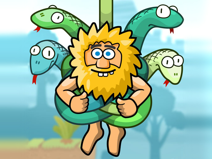 Game Adam and Eve: Сut the ropes — play online free