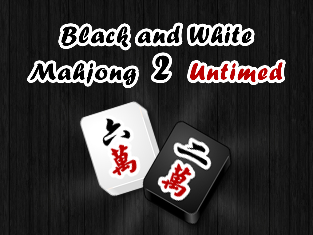Game Mahjong Black and White 2 Untimed — play online free