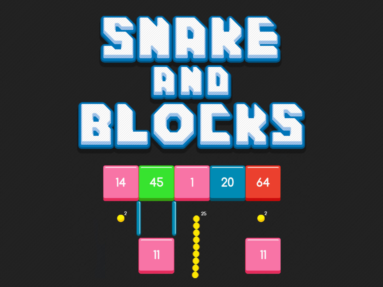 Game Snake and Blocks — play online free