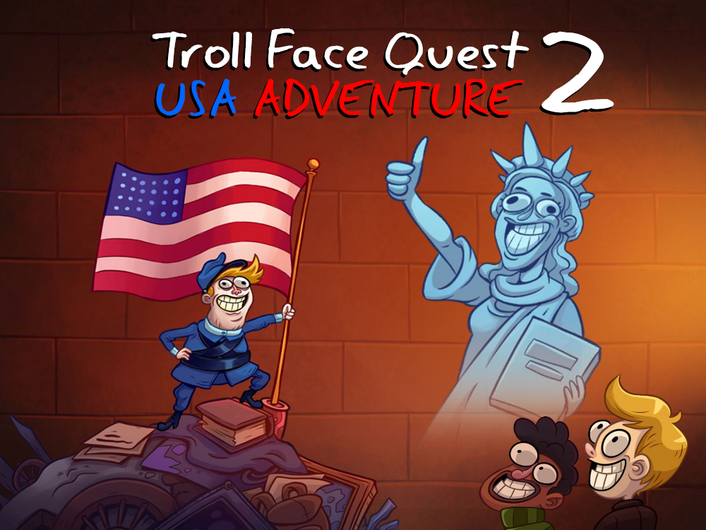 Game Troll Face Quest: USA Adventure 2 — play online free