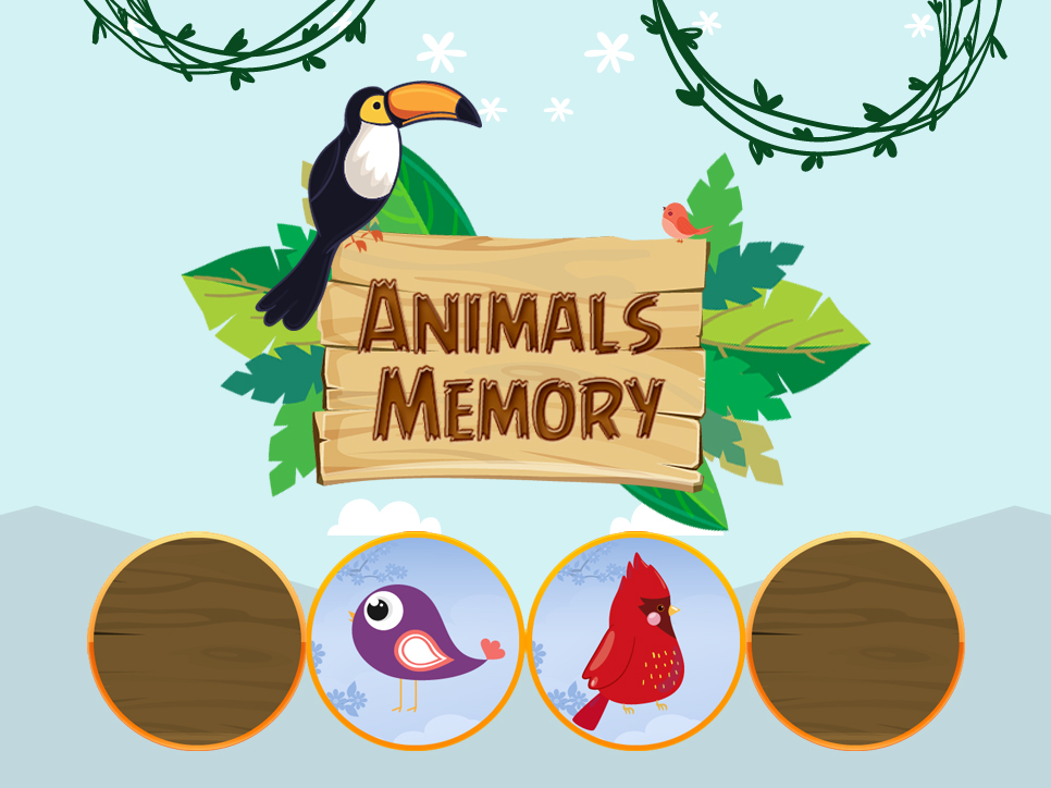 Game Animals Memory — play online free
