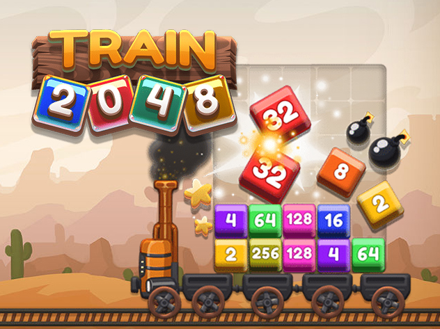 Game Train 2048 — play online free