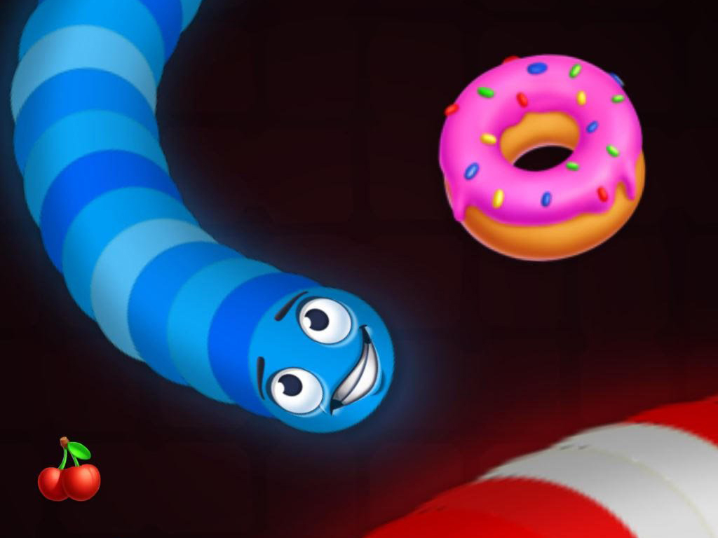 Game Snake vs Worms — play online free