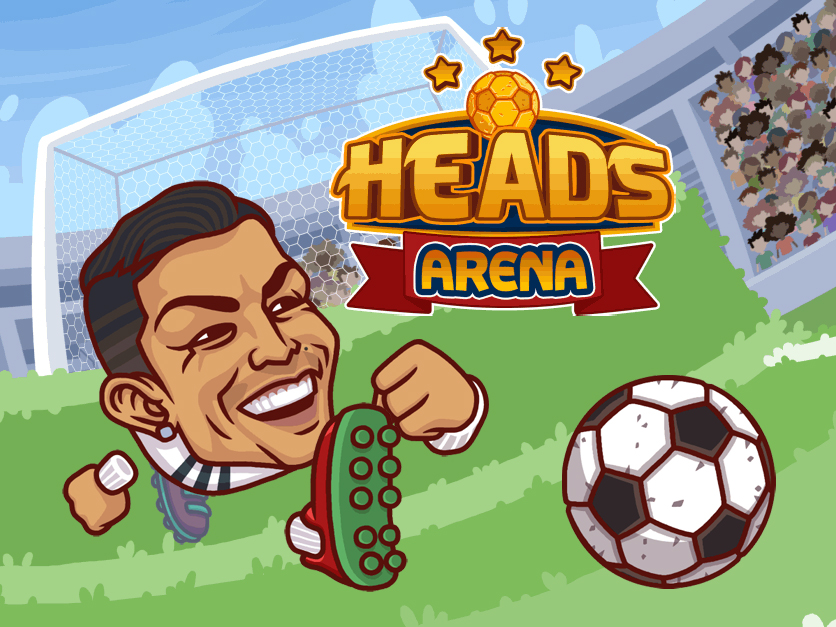 Game Heads Arena: Soccer All Stars — play online free