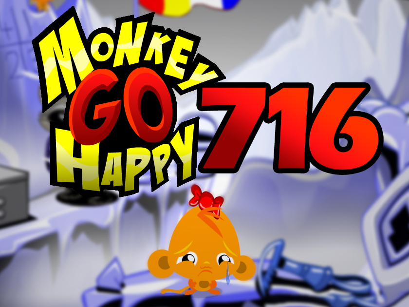 Game Monkey GO Happy Stage 716: Arctic Blizzard Featuring Pesky the Raccoon — play online free