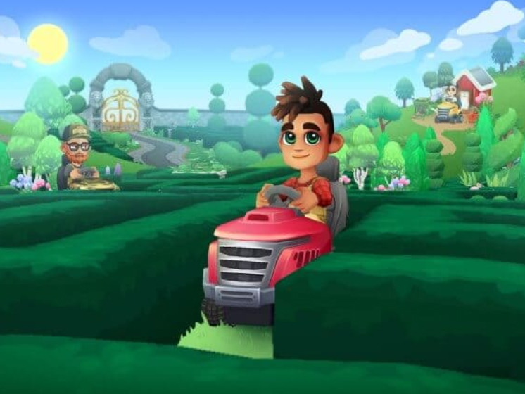 Game Mowing Mazes — play online free