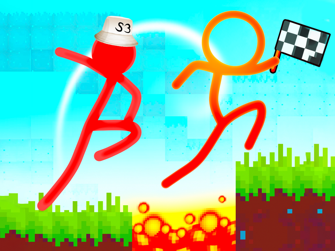 Game Stickman Parkour 3 — play online free