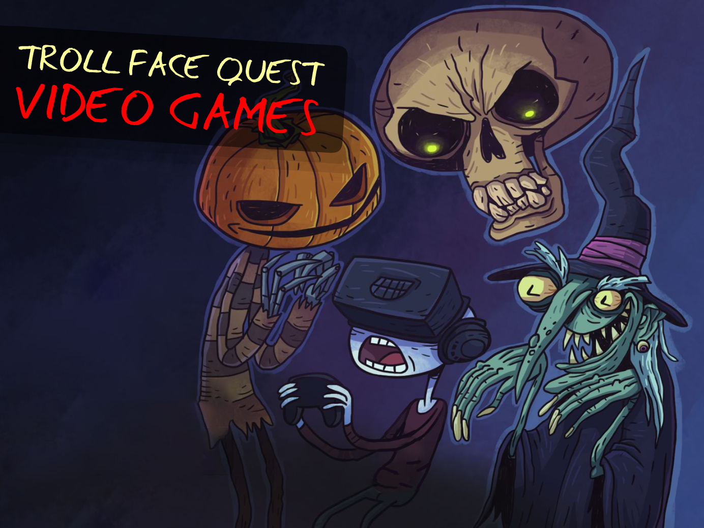 Trollface Quest 9: Video Games Halloween — play online free