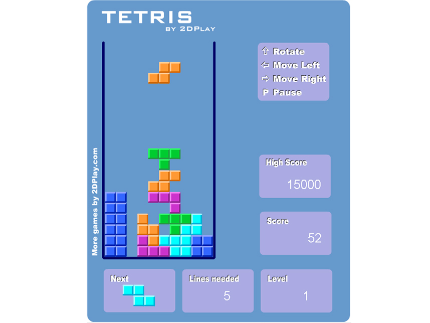 Game Tetris 2D — play online free
